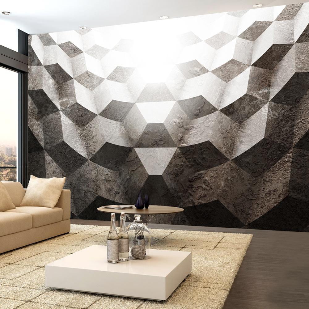 Tiptophomedecor 3D Illusion Wallpaper Wall Mural - Light In The Tunnel ...