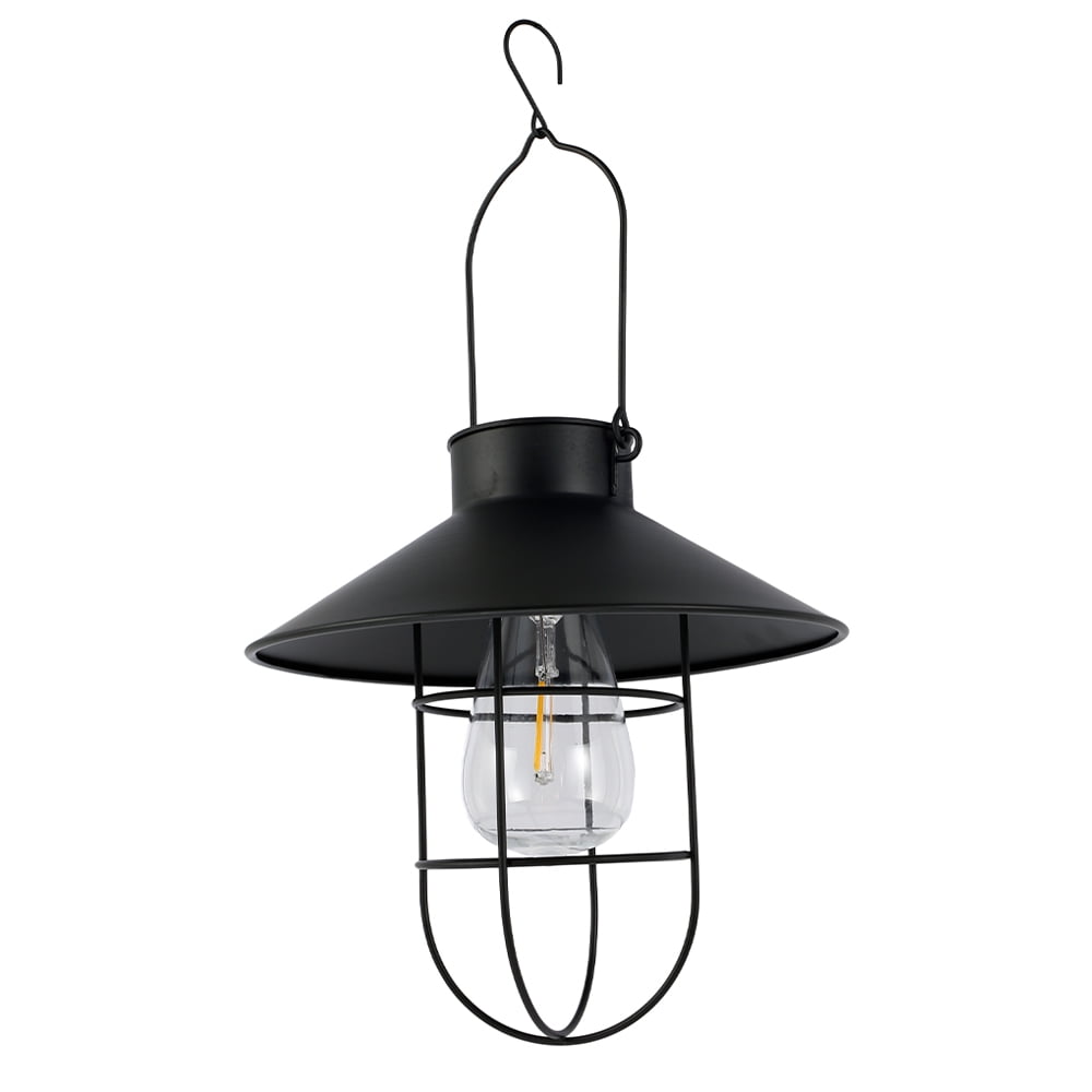 miuline Solar Powered Lantern Outdoor Hanging Light Rustic Solar Lamp ...