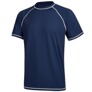 Men's Speedo 7482178 Easy Short Sleeve Loose Fit Swim Tee (Speedo Black ...