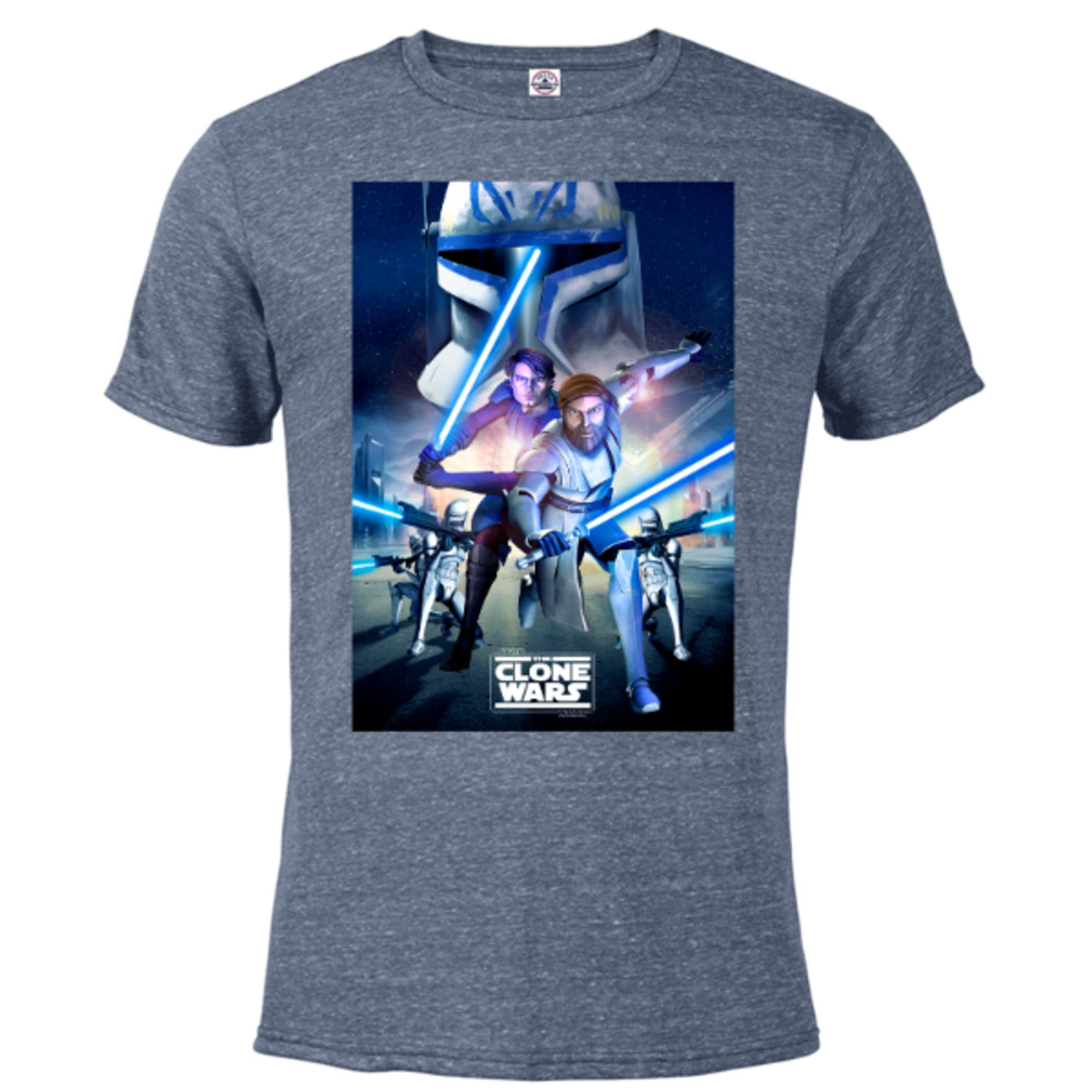 Star Wars The Clone Wars Series Poster - Short Sleeve Blended T-Shirt ...