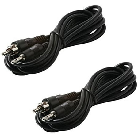 C&E 6 Feet, 3.5mm Mono Plug to RCA Plug Audio Patch Cord, 2 Pack ...