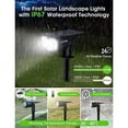 Litom 12 LED Solar Lights Upgraded, IP67 Waterproof Solar Landscape ...