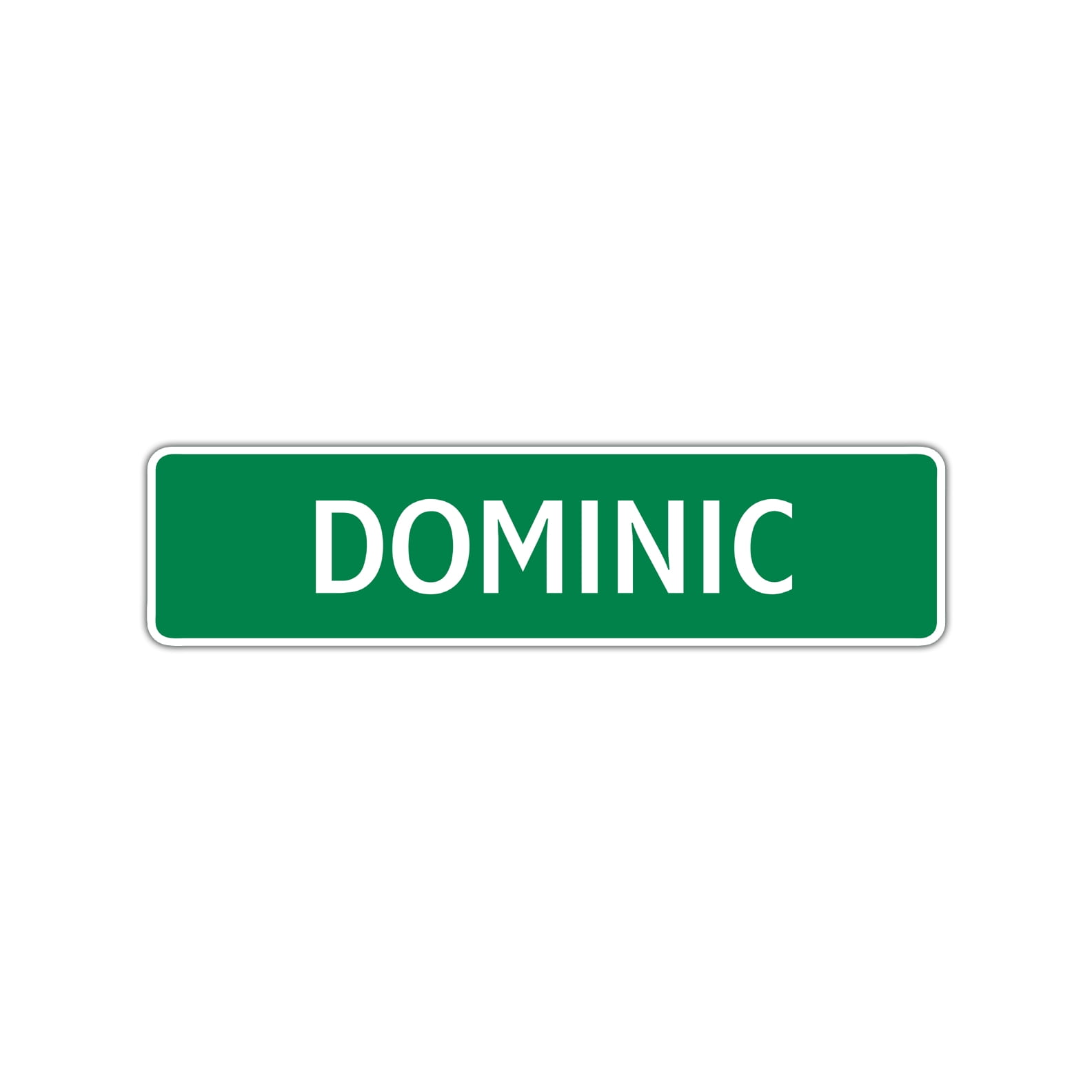 Dominic Boys Letter Printed Label Indoor Outdoor Children Name Wall ...