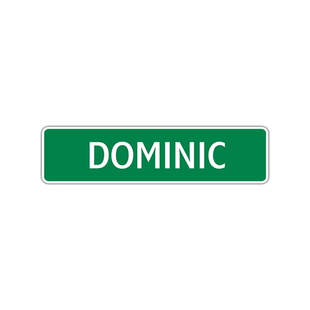 Dominic Boys Letter Printed Label Indoor Outdoor Children Name Wall ...