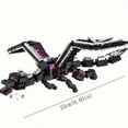 246pcs Black Pixel Dragon Movie Model Building Blocks, Halloween Gifts ...