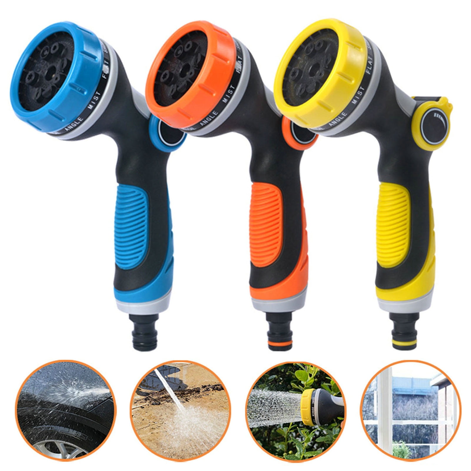Duixinghas Water Hose Nozzle Sprayer Thumb Control 10 Modes Heavy Duty ...