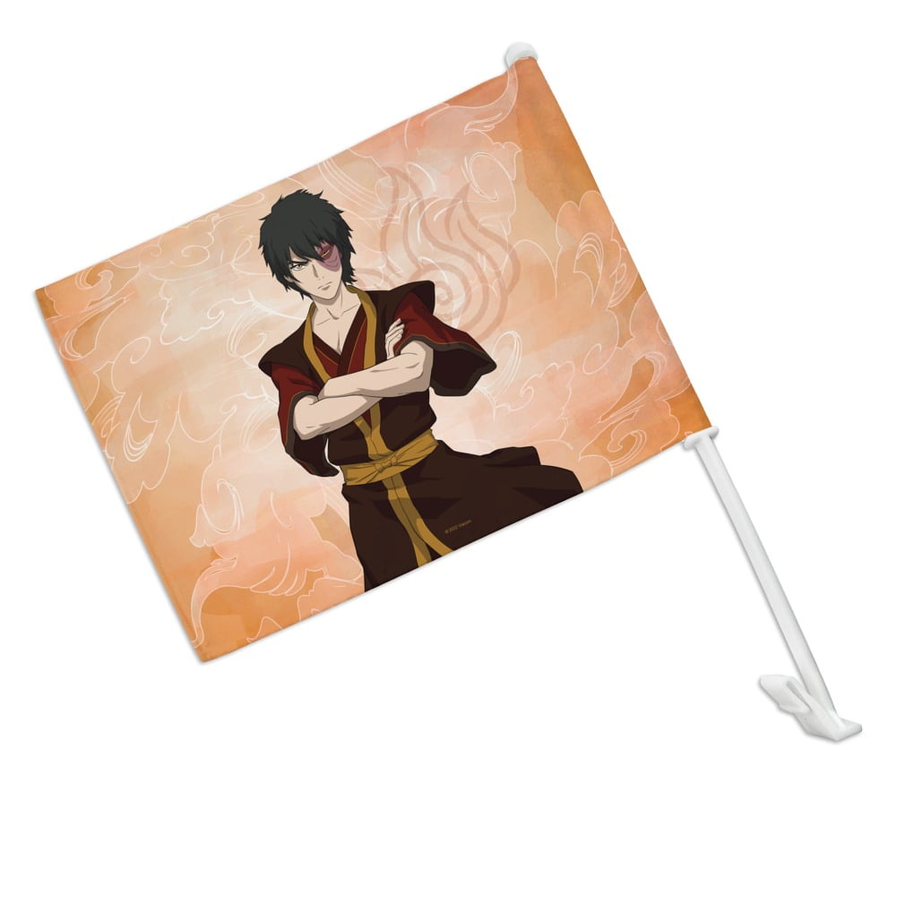 Avatar the Last Airbender Zuko Car Truck Flag with Window Clip On Pole ...