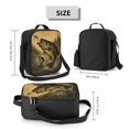 Bass Fishing Lunch Bag Insulated Thermal Lunch Box with Shoulder Strap ...