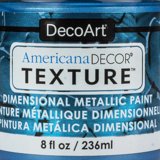 DecoArt American Decor Texture Paint - Deep Turquoise Metallic, 8 oz ...