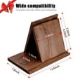 TUOOWO Wood Triangle Book Stand - Unique Book Nook Reading Valet ...