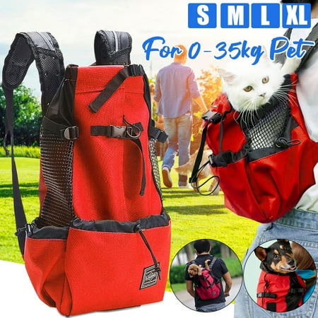 Red Portable 0-35KG Pet Dog Puppy Cat Travel Backpack Shoulder Bag ...