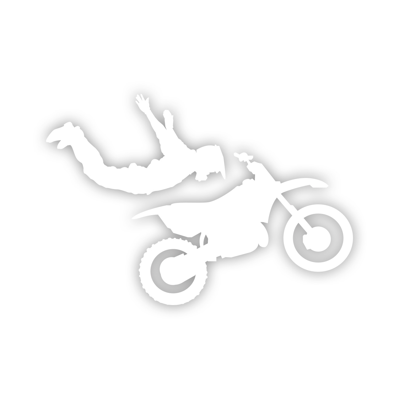 Freestyle Motorcross Stunt Sticker Decal Die Cut - Self Adhesive Vinyl ...