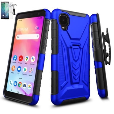 Phone Case for Cricket Icon 4 Screen Protector, Build-in Kickstand with ...