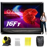 OZIS 16Ft Inflatable Outdoor Home Theater Screen, Mega Projector with ...