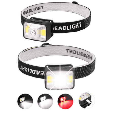 Headlights LED 2 pieces Rechargeable USB headlights children,very ...