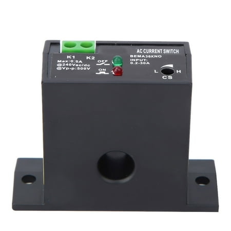 Current Sensing Switch, 0.2~30A Adjustable Normally Open Sensing Switch ...