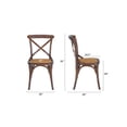 Poly & Bark Cafton Crossback Chair in Walnut - Walmart.com