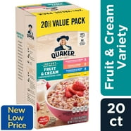 Quaker Instant Oatmeal Fruit Fusion Variety Pack, 32 Packets - Walmart.com