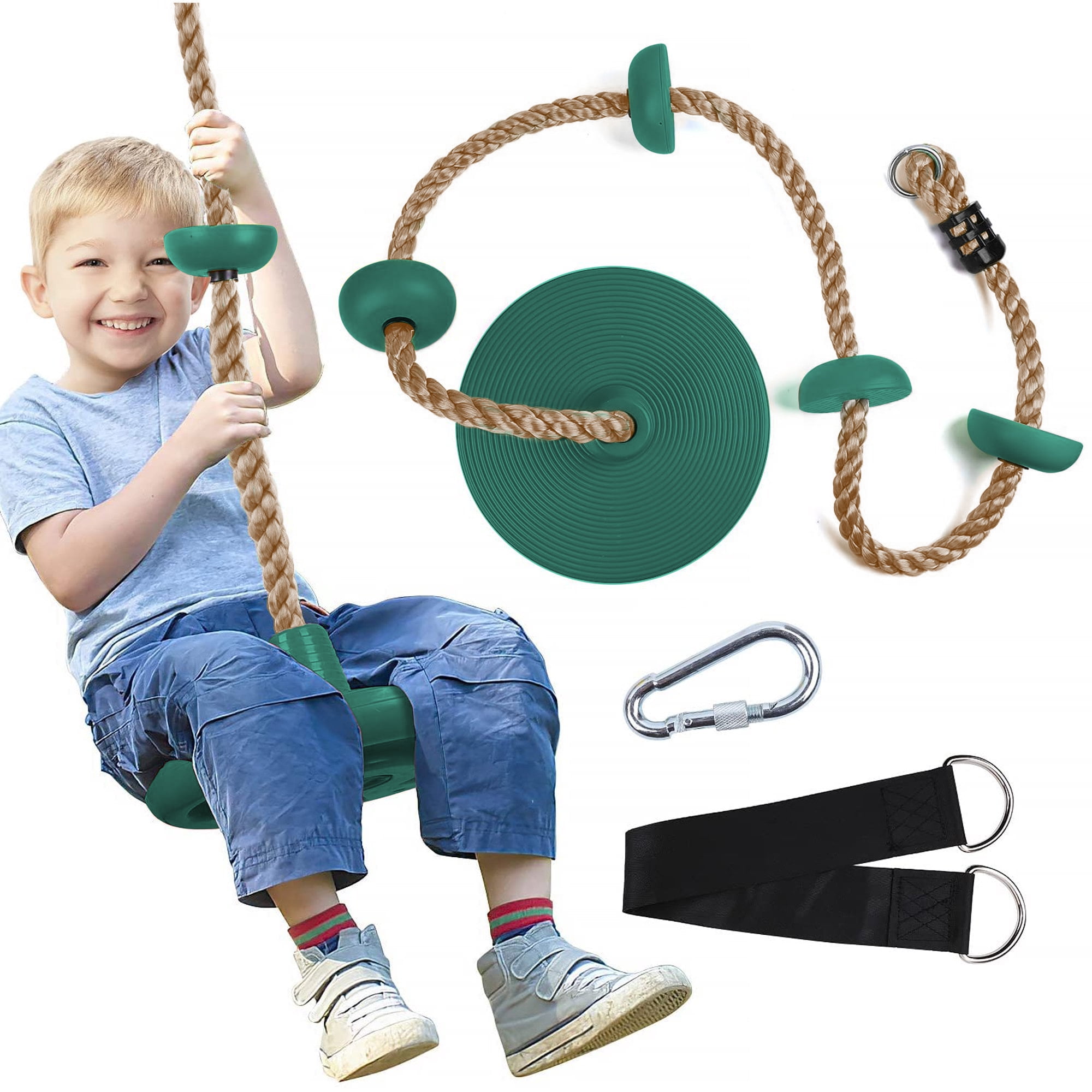 BIGLUFU Tree Swing Climbing Rope for Kids, Kids Outdoor Playground ...