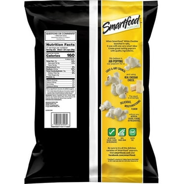Smartfood Large Party Size Snack Bag, Cheesy White Cheddar Popcorn, 10. ...