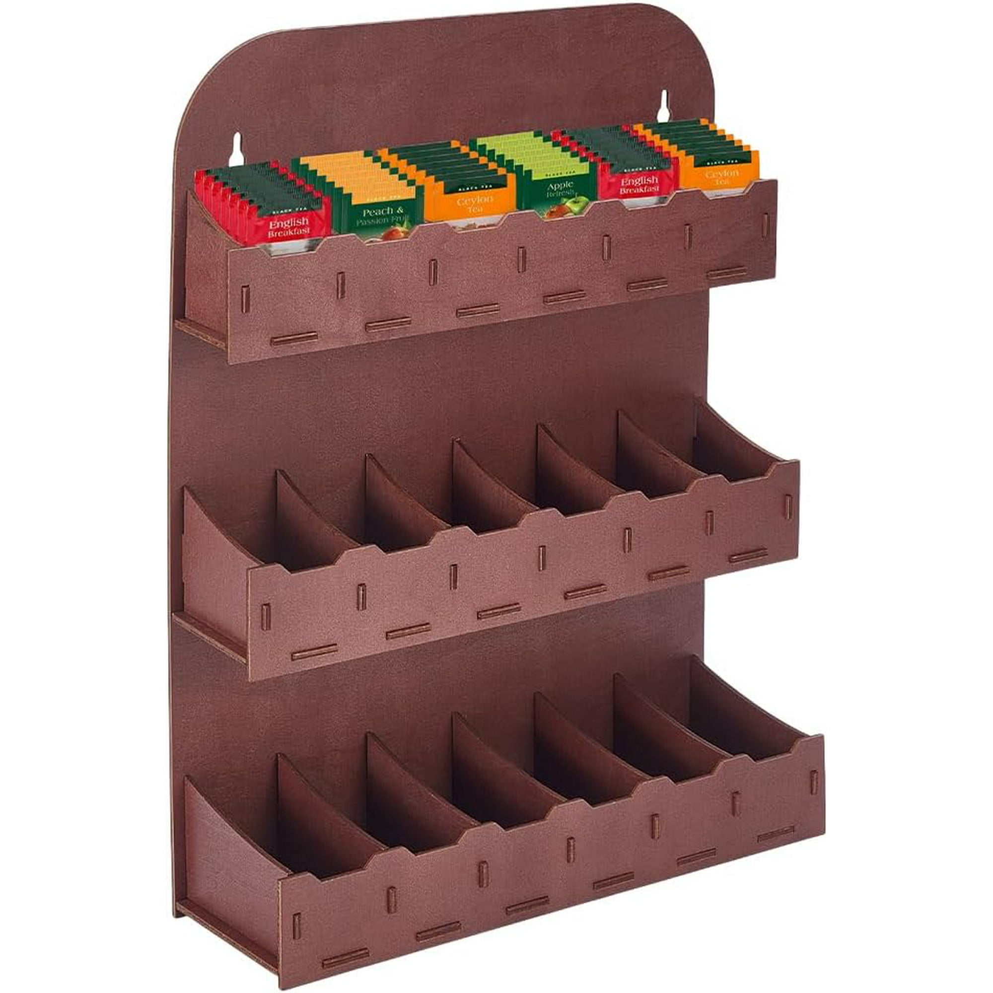 Click here for Nobrand 3-Tier Wood Tea Bag Holder Brown Vertical... prices