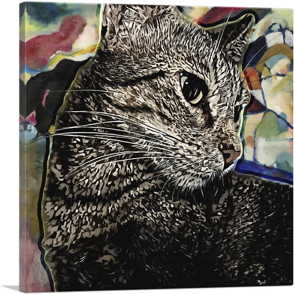 ARTCANVAS Toyger Cat Breed Canvas Art Print - Size: 18" x 18" (1.50" Deep) - Walmart.com