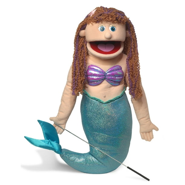 25" Mermaid, Peach Girl, Full Body, Ventriloquist Style Puppet ...