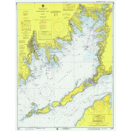 Nautical Chart - Buzzards Bay ca. 1974 Poster Print by NOAA Historical ...