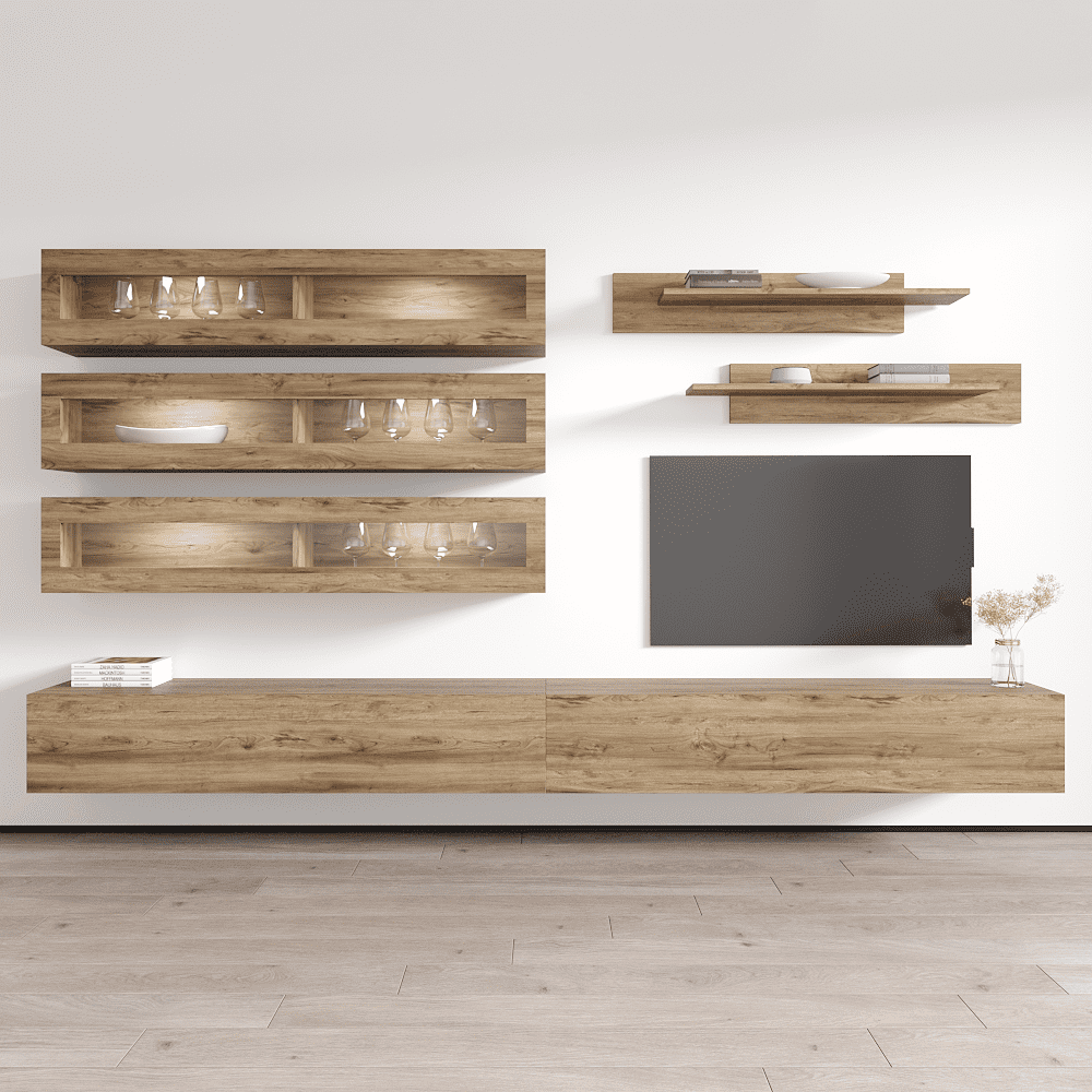 Fly J2 30TV Wall Mounted Floating Modern Entertainment Center - Walmart.com