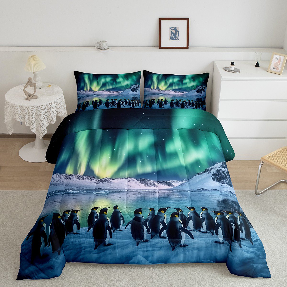 Click here for Erosebridal Cute Penguins Comforter Set For Kids A... prices