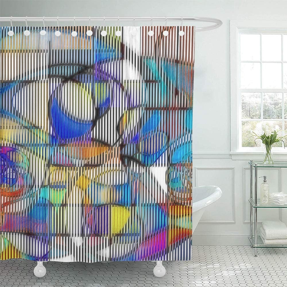 Pknmt Colorful Artistic Modern Abstract Bold Graphic Funky Abstraction