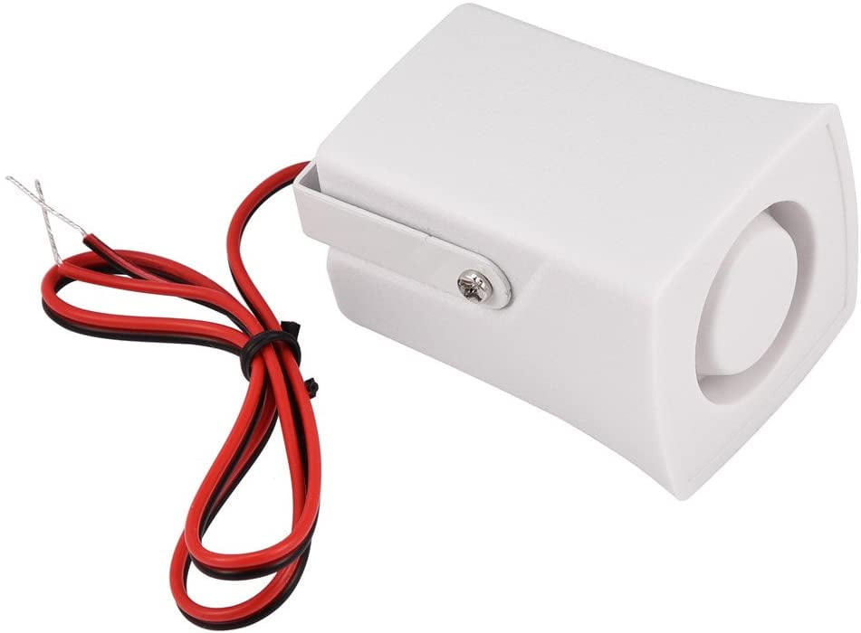 Ear Piercing Indoor Siren Wired Mini Horn Alarm 120dB DC 12V Home ...