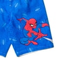 Marvel Spider-Man Toddler Boys Swim Trunks Bathing Suit Blue/Red 2T ...