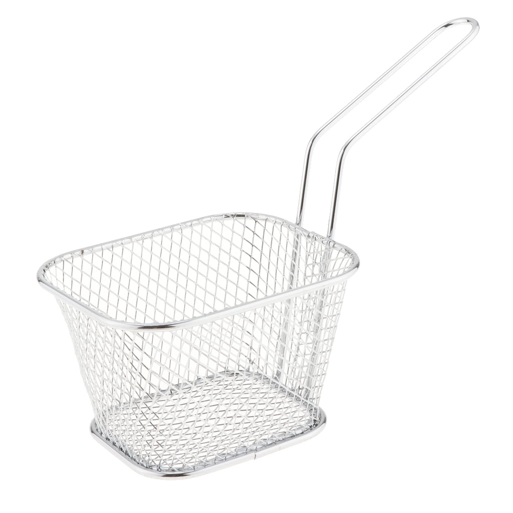 Metal Wire Mesh Strainer Food Sieve Colander Hamper Basket & Handle ...