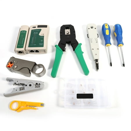 Punch Down Tool RJ45 RJ11 Crimper Cable Tester Cutter Punch Tool ...
