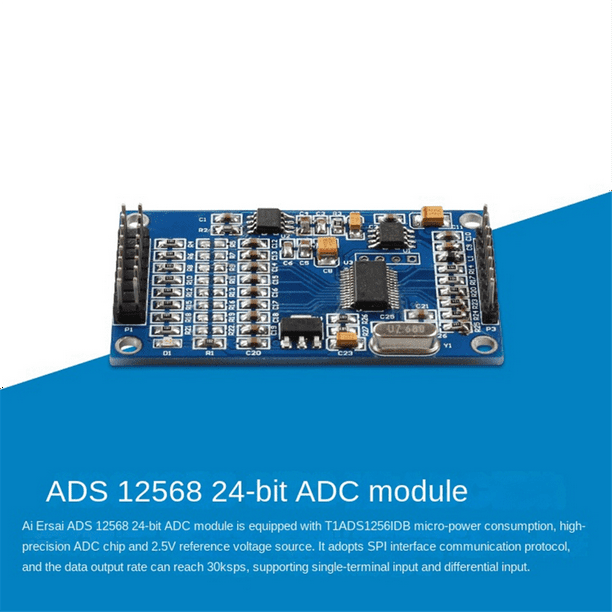 ckepdyeh ADS1256 24-Bit 8-Channel Adc Ad Module High-Precision Adc ...