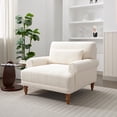 Noble House Elegant Accent Chair,Circular Armrests with Ergonomic ...