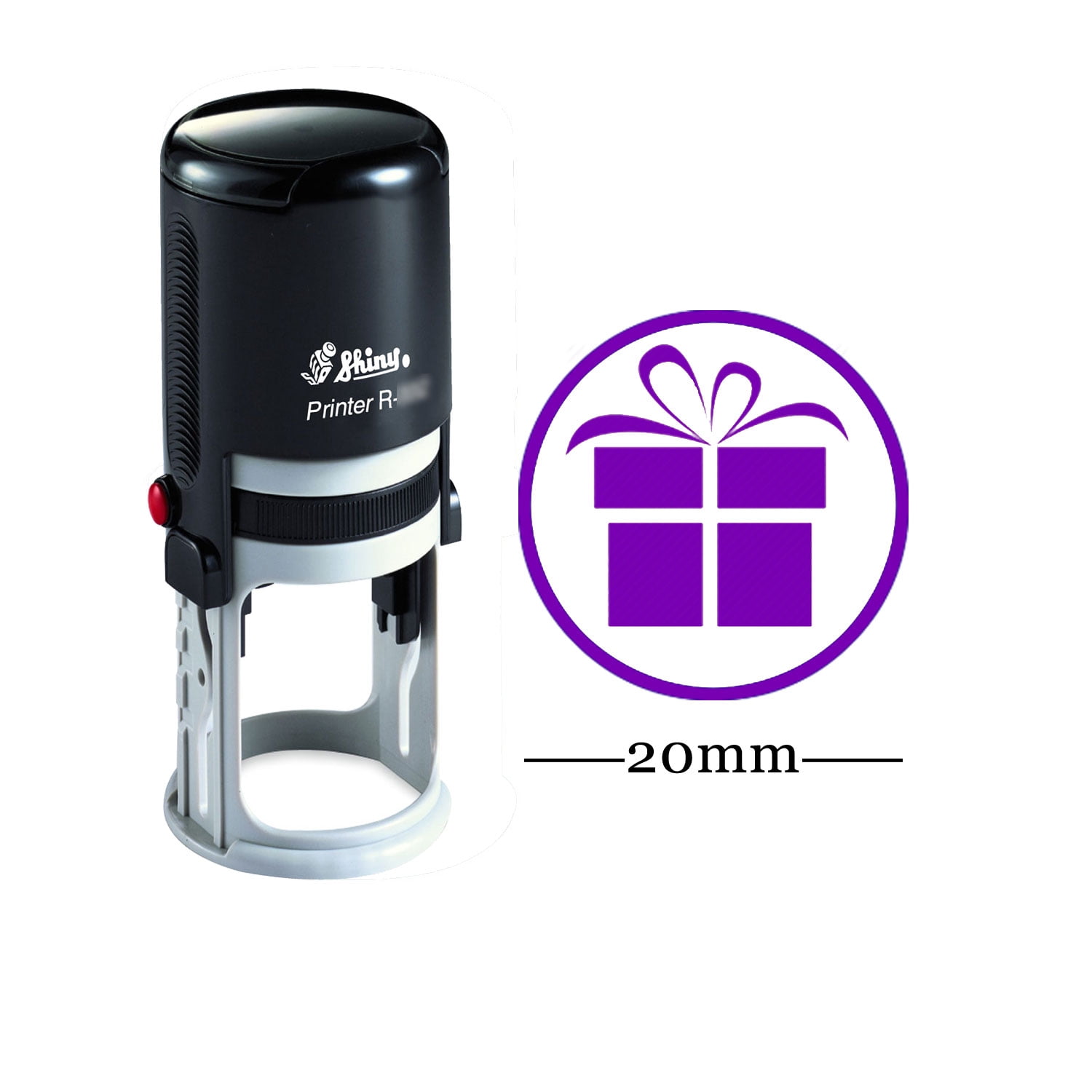 GIFT MARK Round Self Inking Kids Teacher Stamp Personalized Custom ...