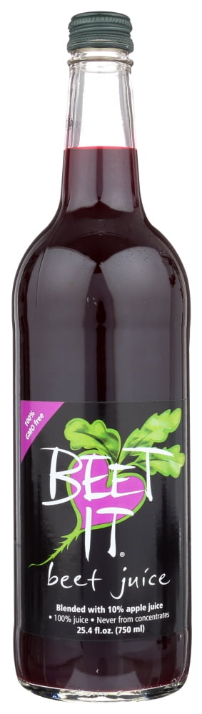 Beet It 100% Beet Apple Juice, 25.4 Fl Oz - Walmart.com