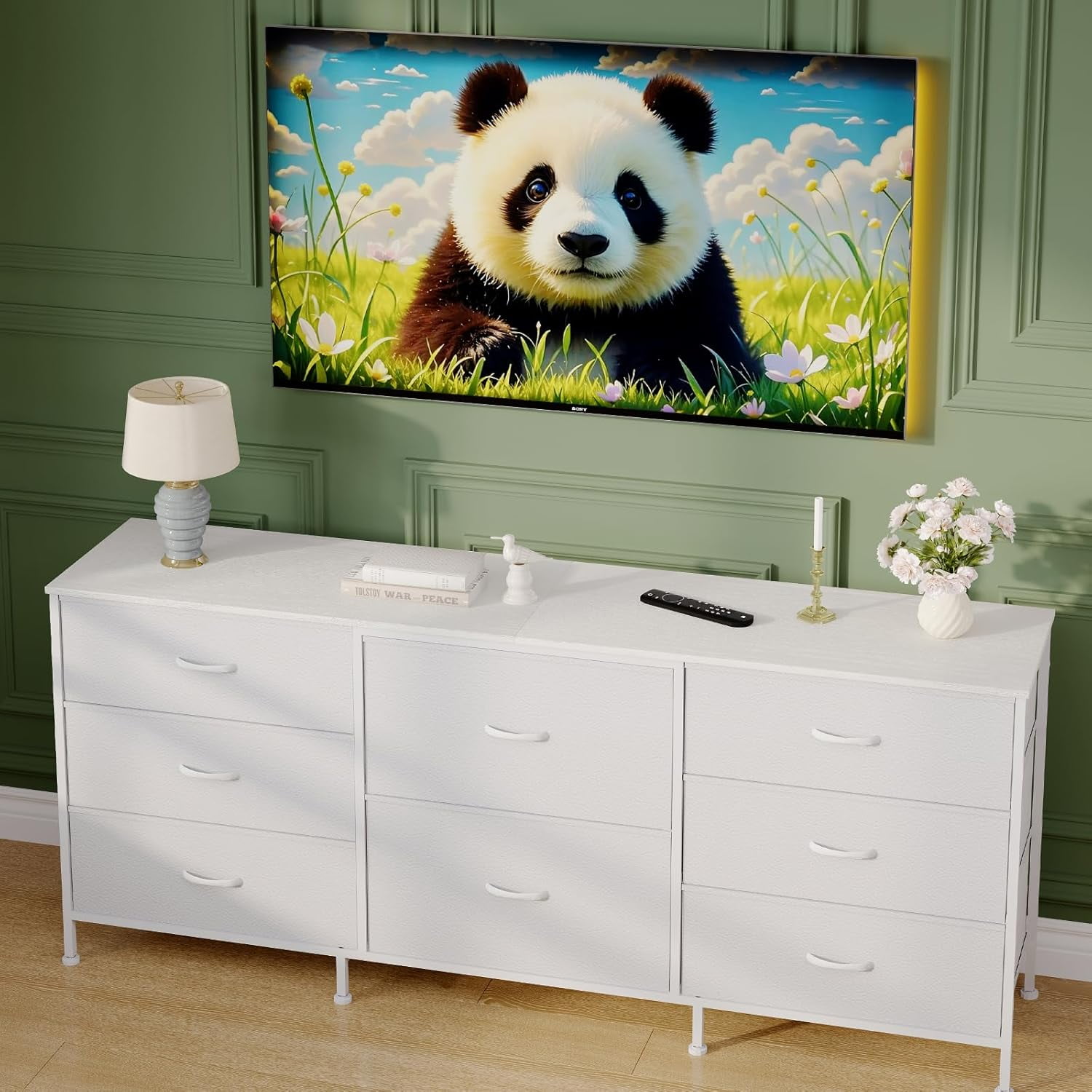 Click here for Twister. Ck 8-Drawer Fabric Dresser Tv Stand With... prices