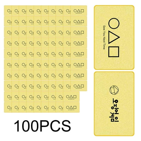 Squid Game Card Business Card Invitation Card Role Game Card | Walmart ...