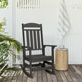 Outdoor Rocking Chairs Set of 2,All Weather Resistant Poly Lumber ...