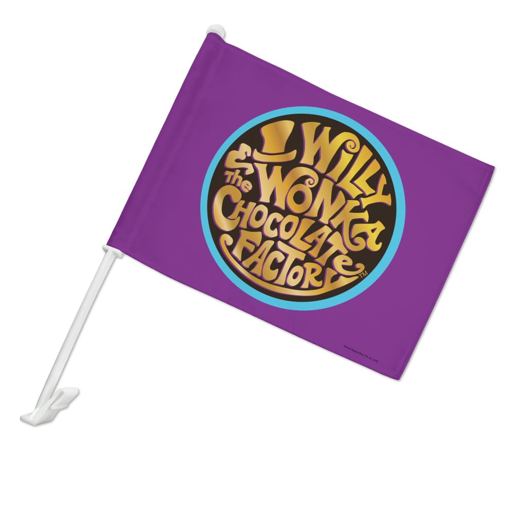 Willy Wonka and the Chocolate Factory Logo Car Truck Flag with Window ...