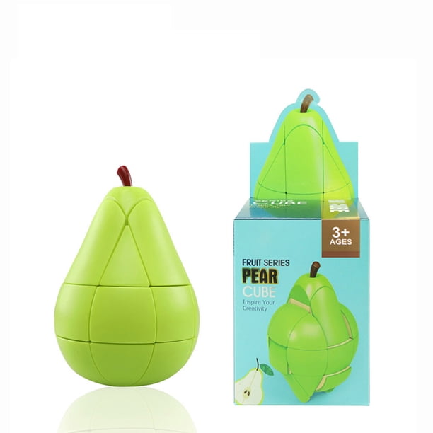 3x3 Creative Fruit Speed Cube Pear Smooth Magic Cube Puzzle Toys Brain ...