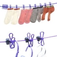 Clothing Line with 12 Clothes Clip Laundry Drying Line, Retractable ...
