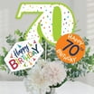 Big Dot of Happiness Adult 70th Birthday - Gold - Birthday Party ...