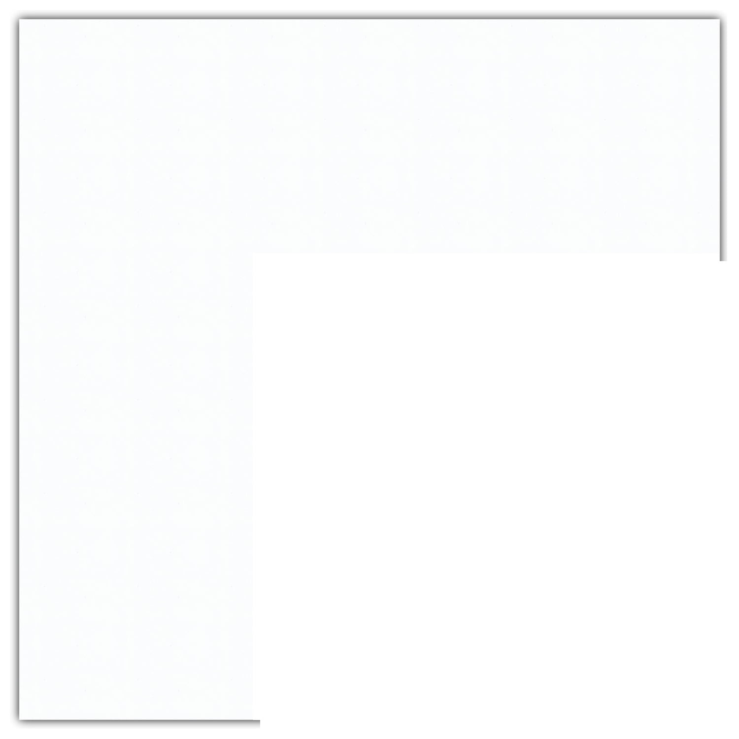 ArtToFrames 19x24" Super White Custom Mat for Picture Frame with ...
