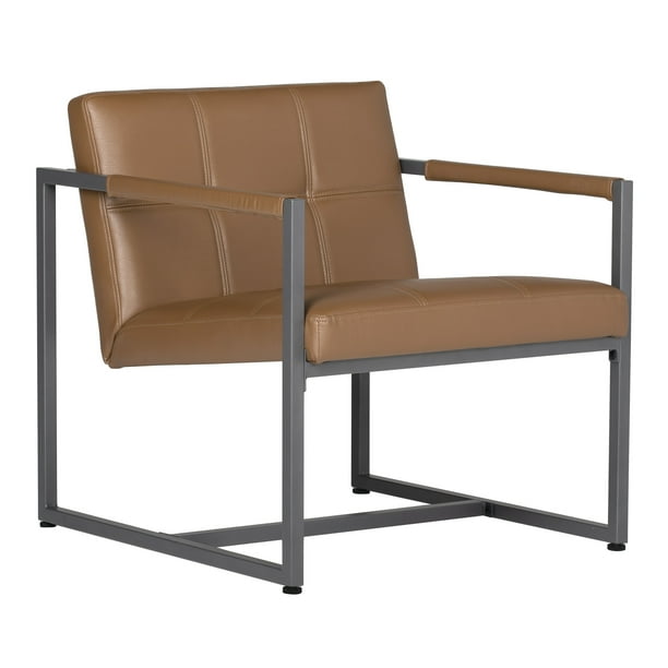 Studio Designs Home Camber Mid-Century Modern Accent Chair in Caramel ...