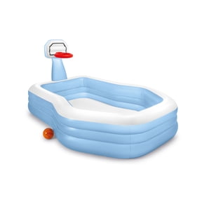 "Intex Crystal Blue Inflatable Pool, 45 x 10"" Blow Up Piscina ...
