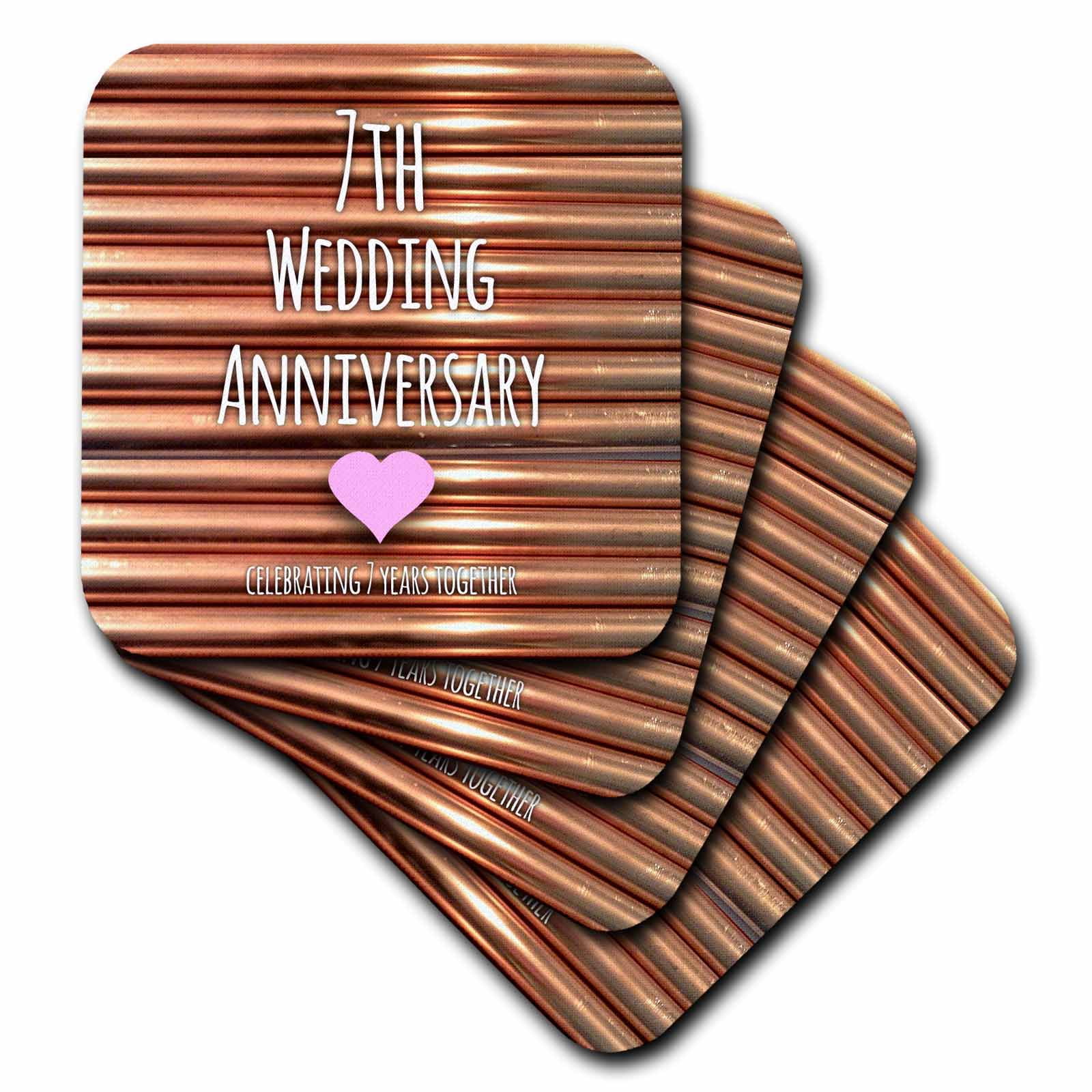 7th Wedding Anniversary gift - Copper celebrating 7 years together ...